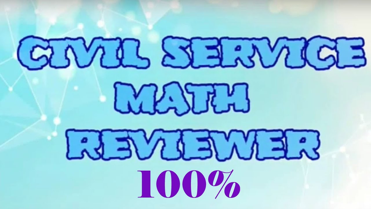 CIVIL SERVICE MATH REVIEWER With TECHNIQUE AND SOLUTIONS YouTube civil-service-math-reviewer-with-technique-and-solutions-youtube