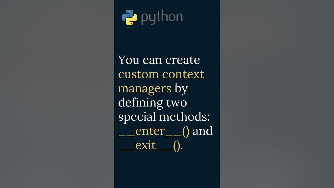Python Context Managers The Key To Efficient Resource Management