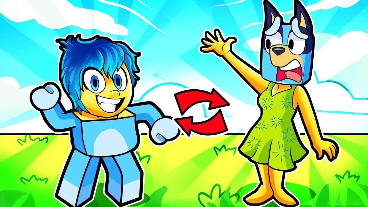 JOY and BLUEY SWITCH BODIES in ROBLOX! 😱🤣 - YouTube