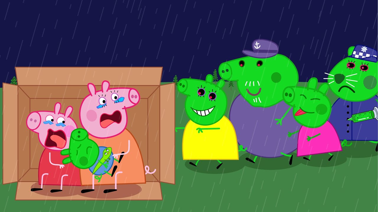 Oh No! Please Hide Now Mommy! Zombie Appears At The City 🧟‍♀️| Peppa ...