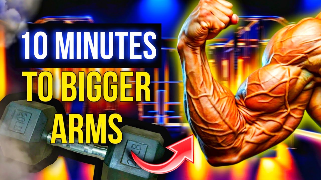 10-Minute Arms Workout with Dumbbells | Build Strong Arms Fast #gym # ...
