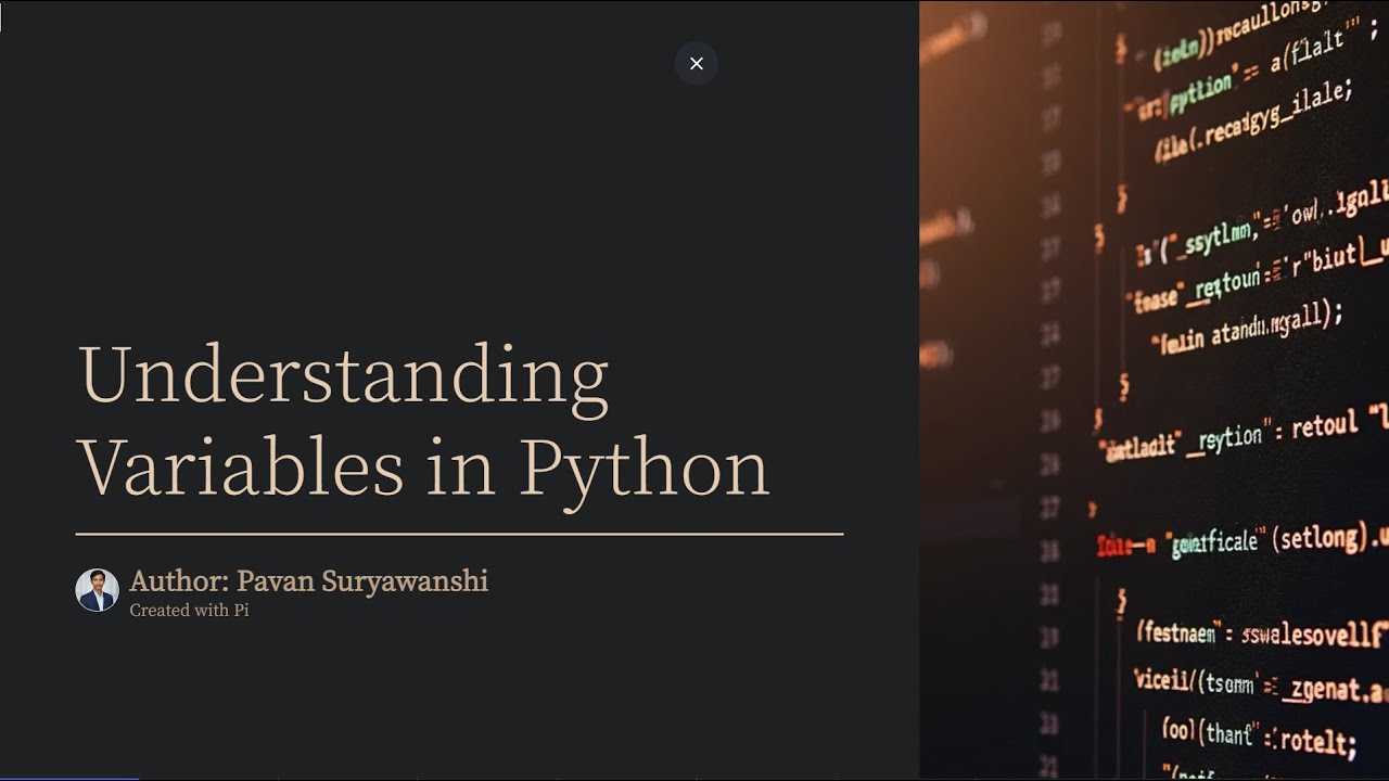 Python Variables Explained | Beginner Friendly | Python for Data Science - YouTube