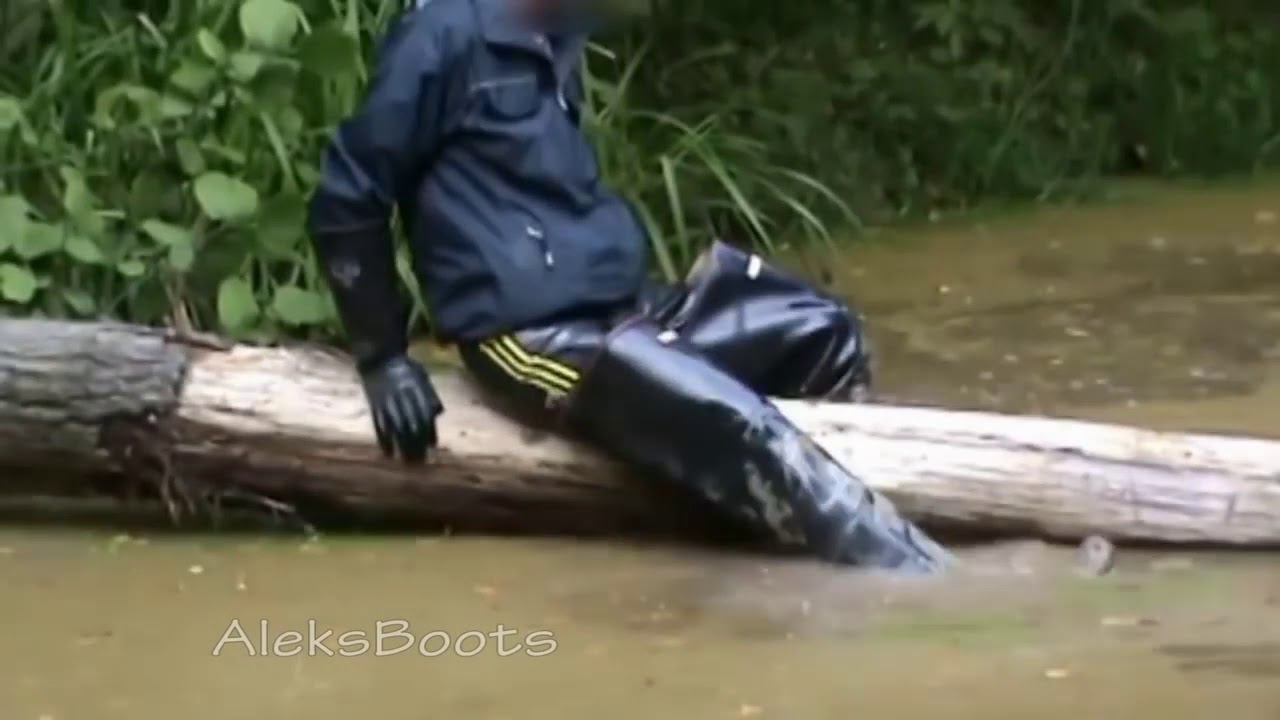 Walk in latex and rubber boots. Part-1(20/08/16) - YouTube