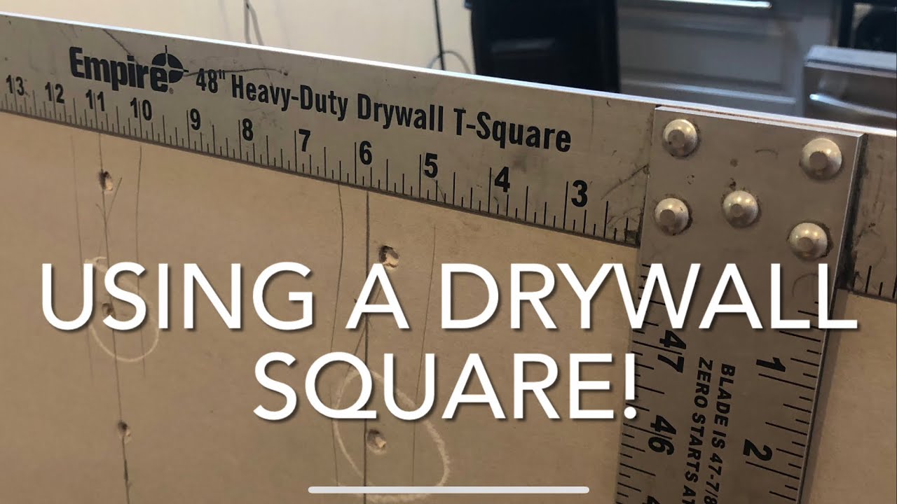 The Flipping Idiot vs Using a Drywall Square! - YouTube