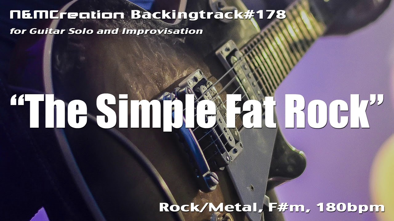 Fat Hard Rock Backing Track in F♯m | BT-178 - YouTube