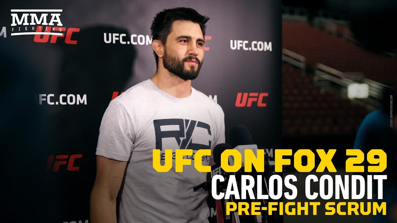 Carlos Condit UFC on FOX 29 Workout Scrum - MMA Fighting - YouTube