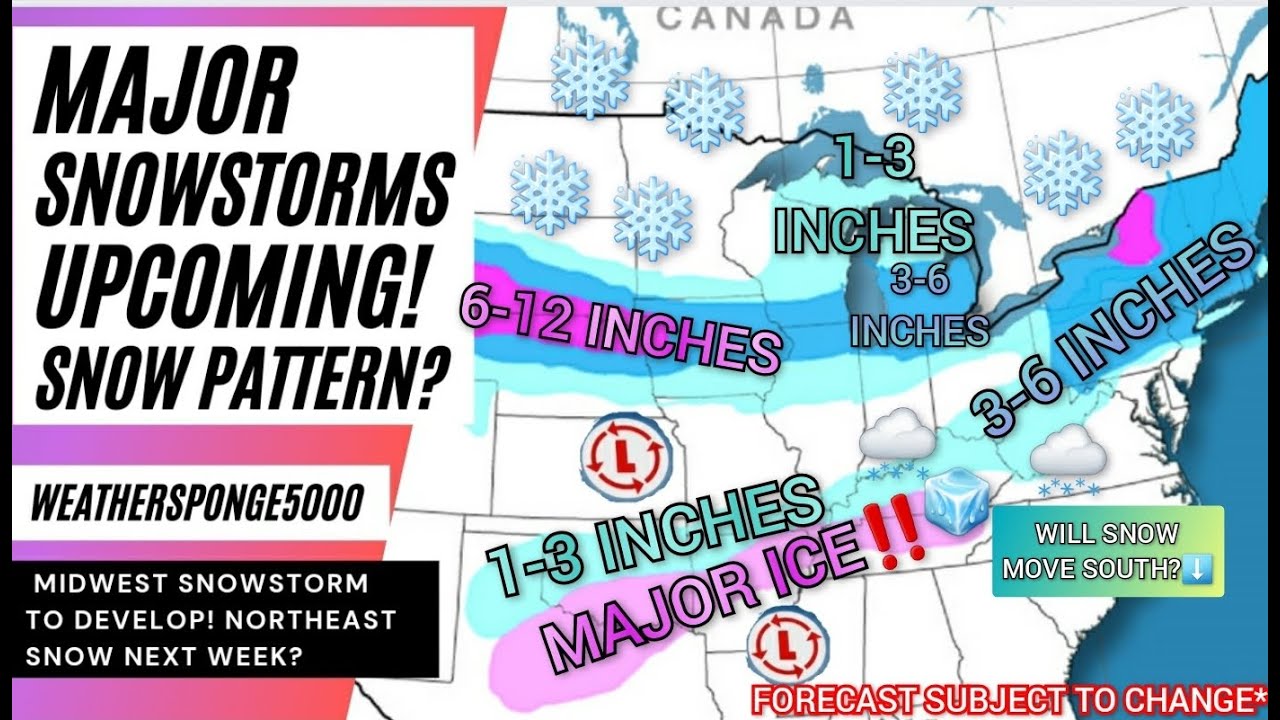Major Winter Storms Upcoming! Ice Storm Likely! - YouTube