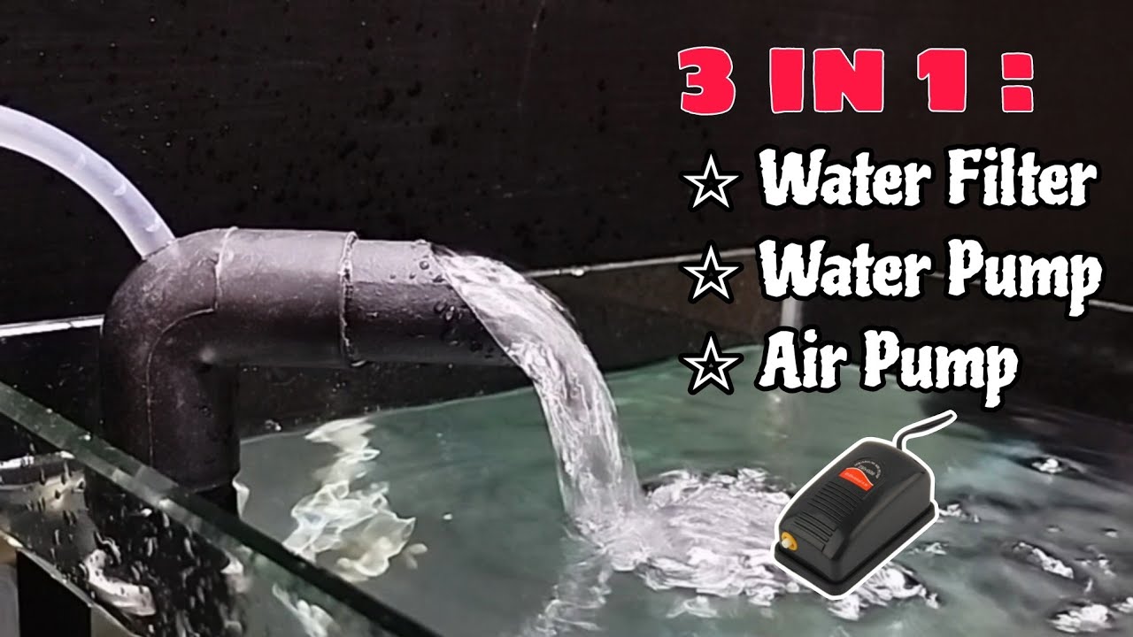 Aerator biofoam filter modified | Aerator airlift filter DIY | Aquarium ...