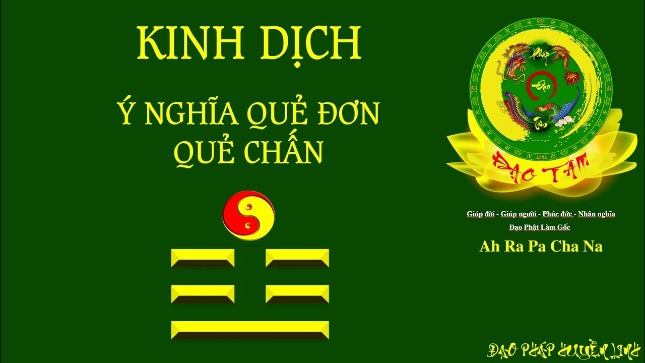 Kinh Dịch bài 6 - Tìm hiểu ý nghĩa 8 quẻ đơn - quẻ chấn - YouTube