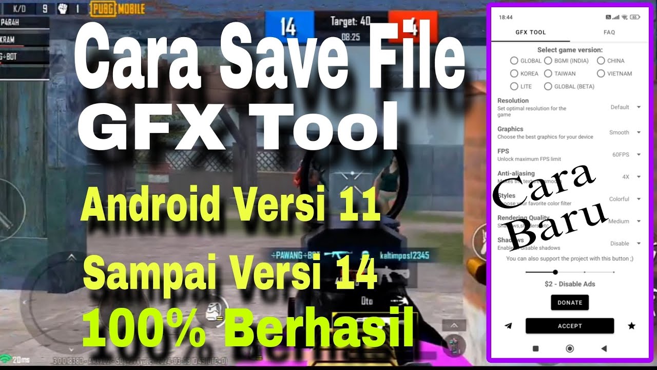 Cara Pasang Gfx Tool di Android Versi 11 Sampai 14 Cara Save File Gfx ...
