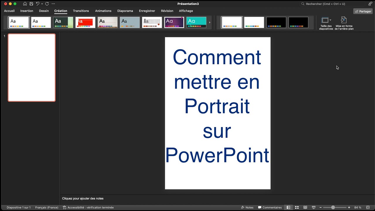 PowerPoint Format Portrait - YouTube