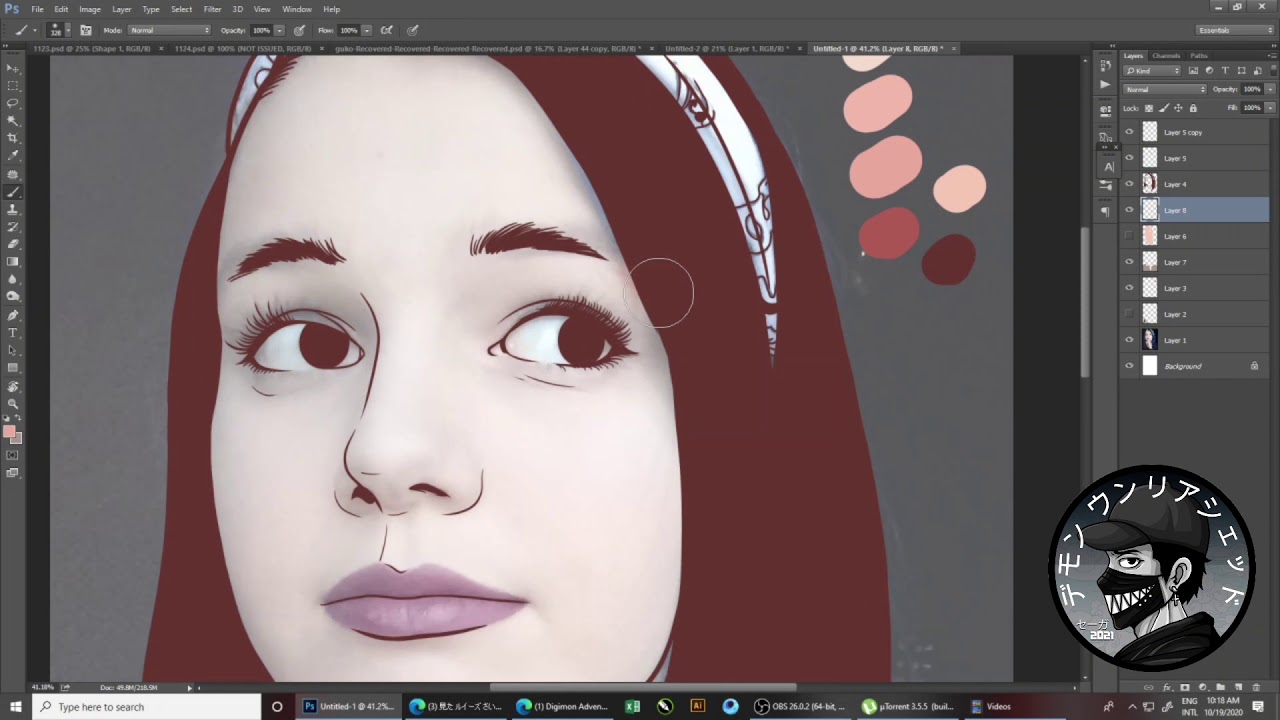 VEXEL ART PORTRAIT - YouTube