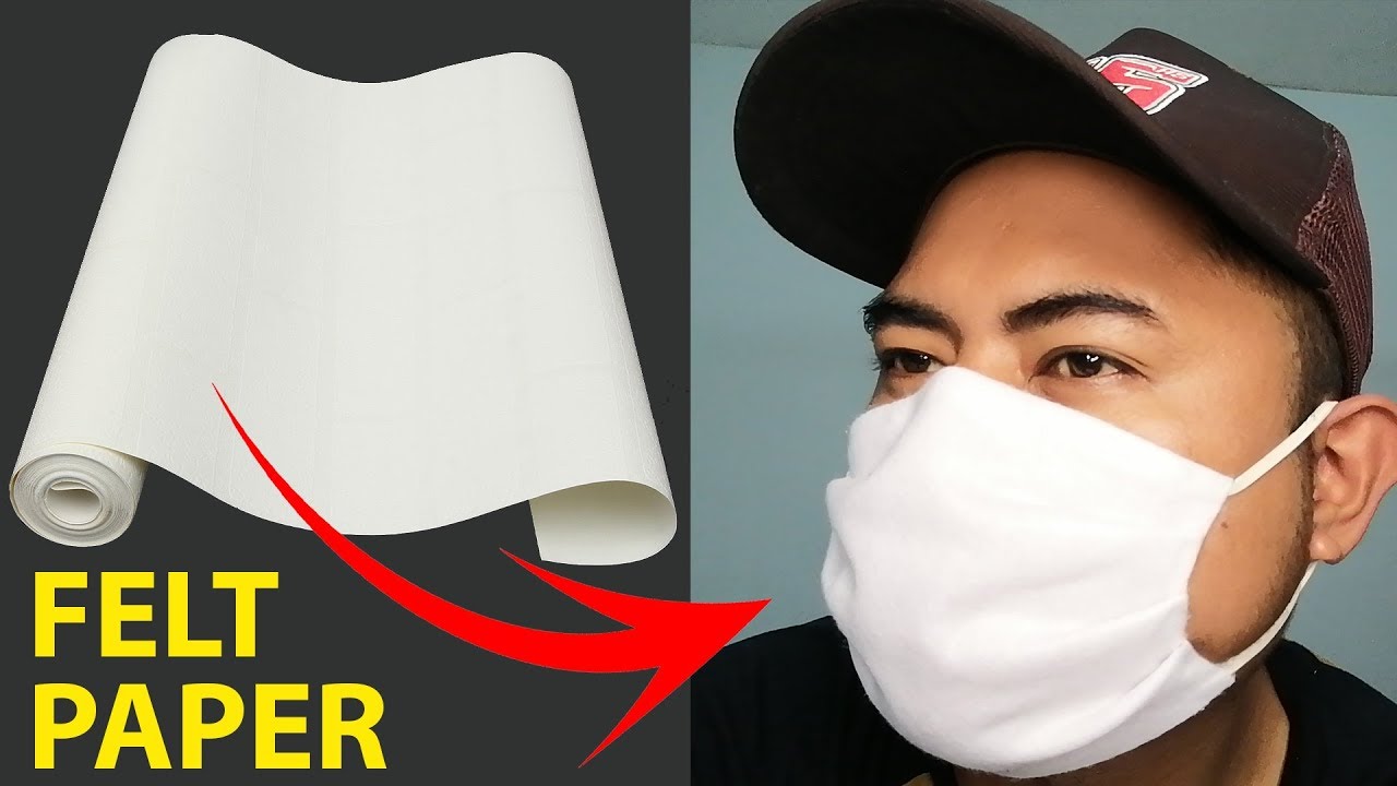 How to make Face Mask without sewing machine from Felt paper for ...