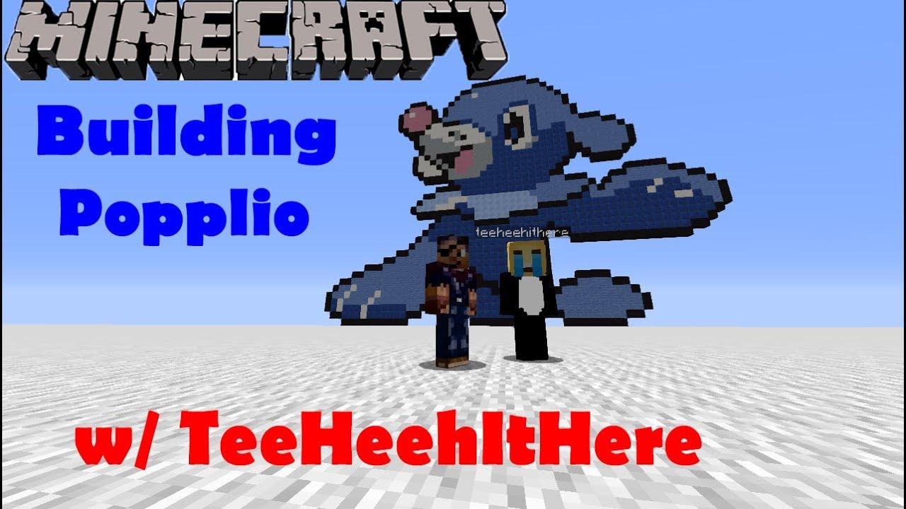 building popplio [] minecraft pixel art - YouTube
