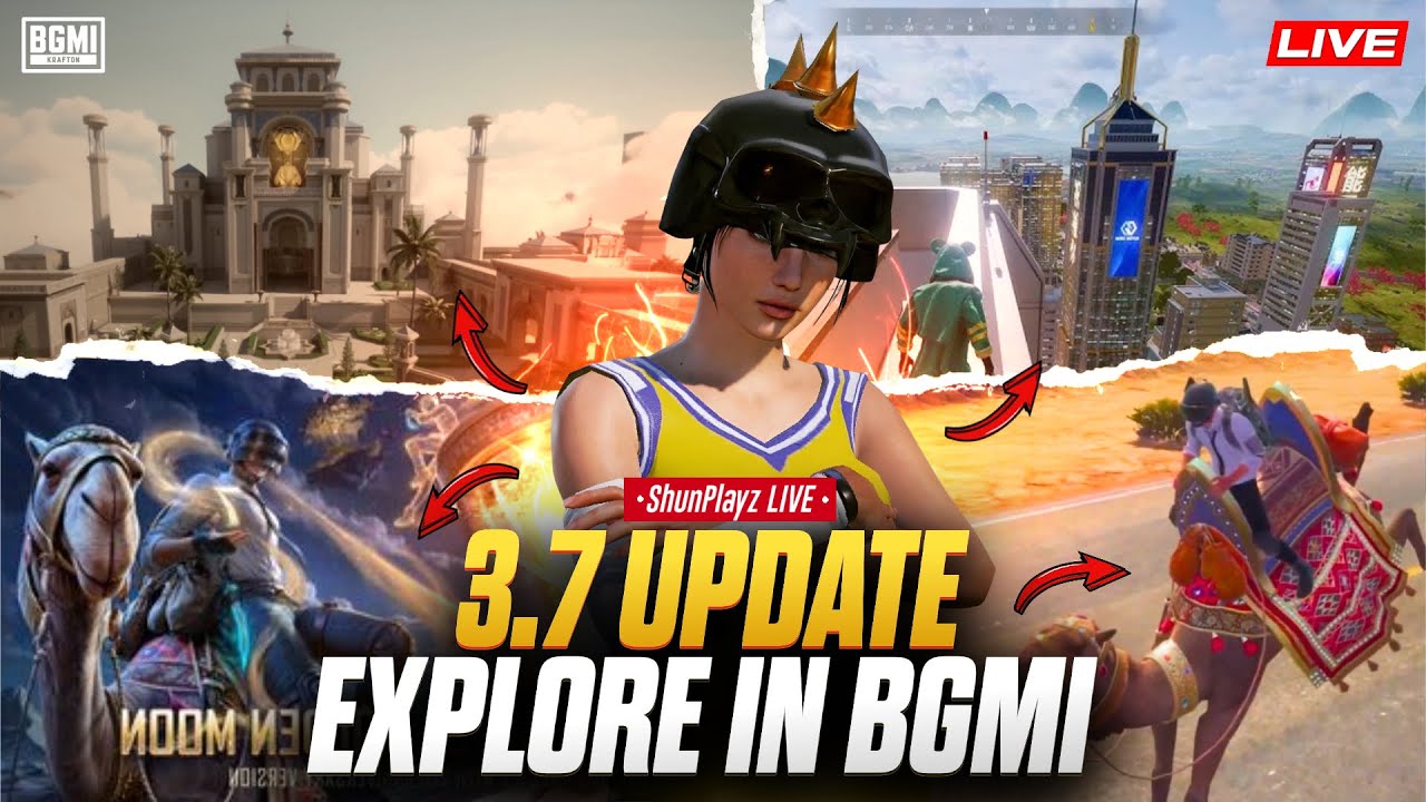BGMI 3.7 UPDATE EXPLORING 😱 | ShunPlayz LIVE | BGMI LIVE - YouTube