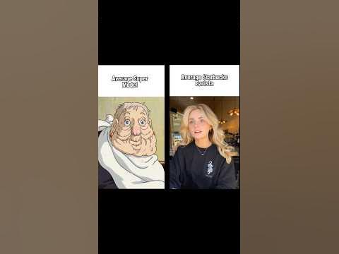 Average Super Model Vs Average Starbucks Barista #memes #meme #shorts # ...