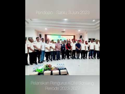 Menhadiri acara pelantikan Pengurus KONI Bontang periode 2023-2027, tanggal.3 Juni 2023, Pendopo ...