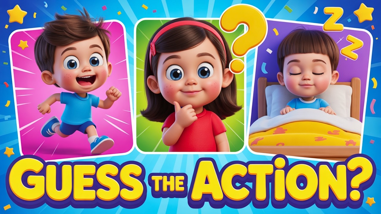 Guess the Action! | English Quiz for Kids | Learn English Verbs - YouTube
