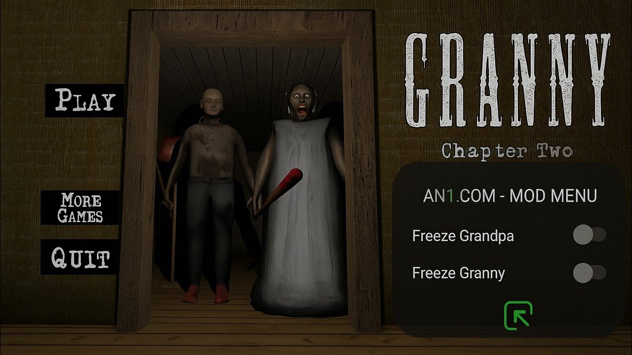 GRANNY CHAPTER TWO | AN1.COM - MOD MENU | Freeze Grandpa | Freeze ...