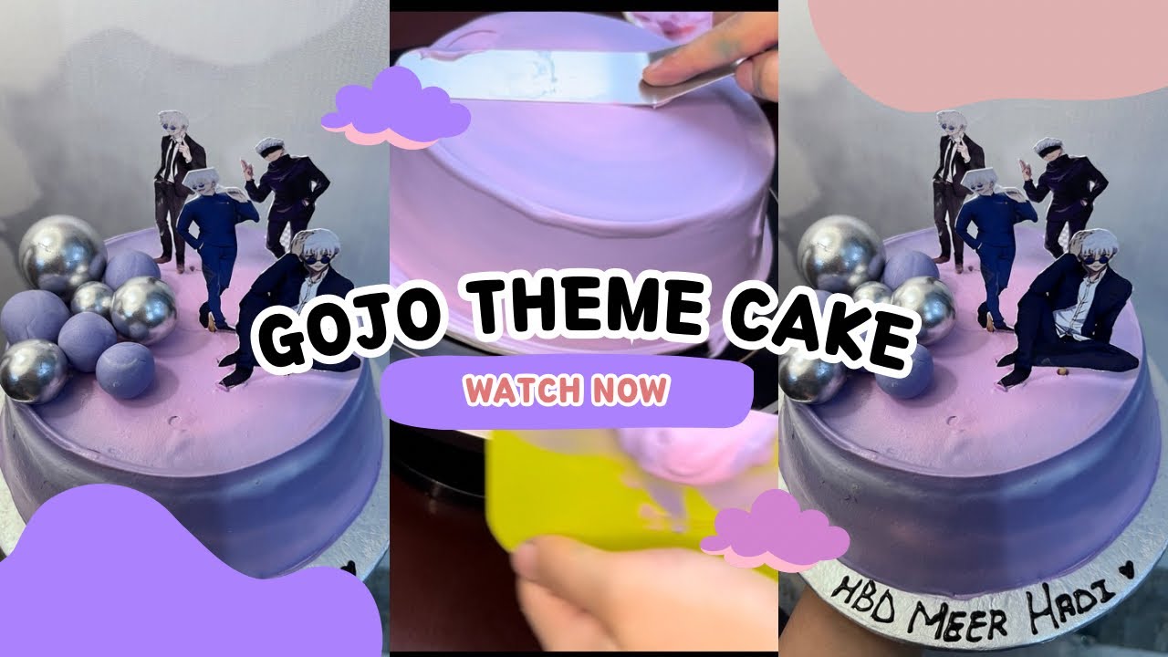 Gojo Satoru cake | cake for kids | Gojo cake - YouTube