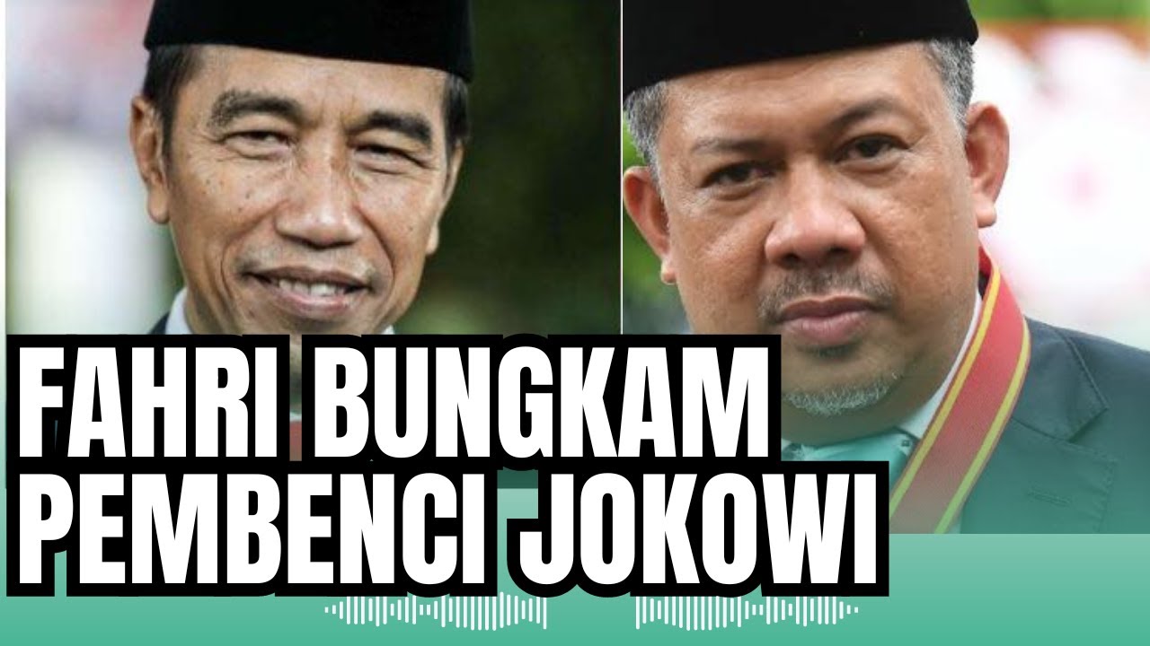 PEMBENCI JOKOWI DIBUAT BUNGKAM FAHRI HAMZAH KALAU BEGINI #jokowi # ...