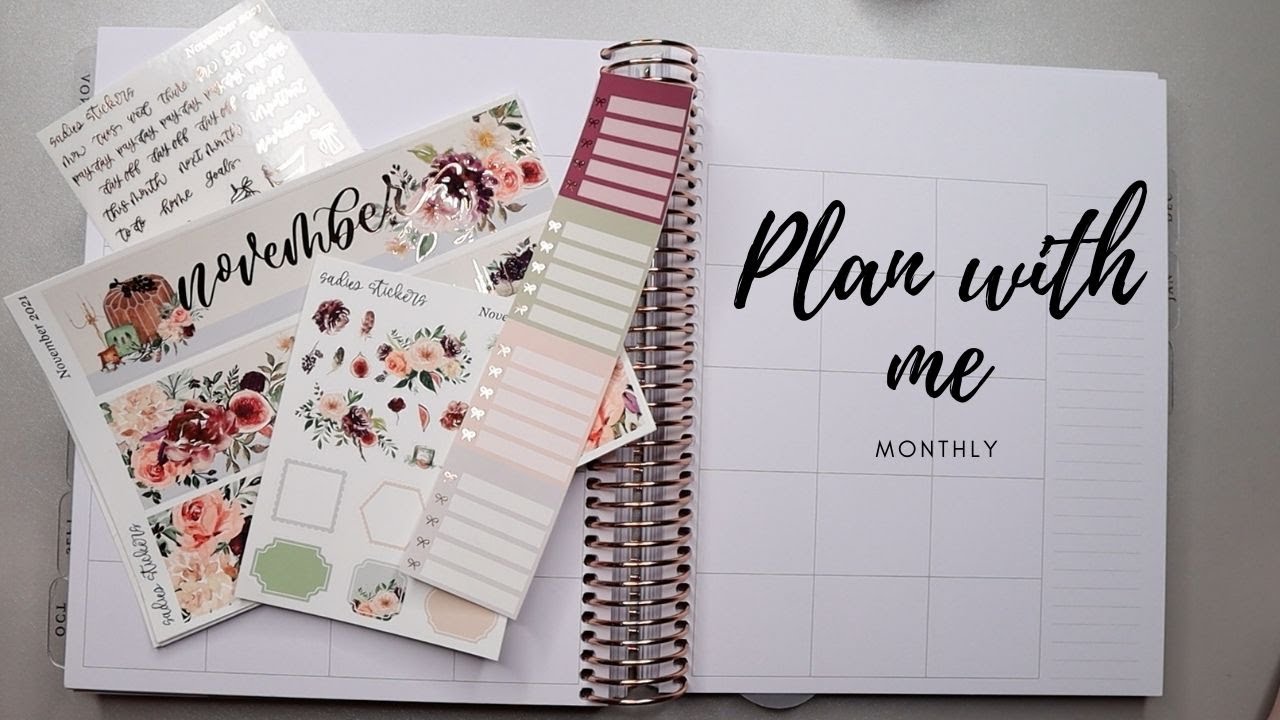 How I plan my month: November Monthly Plan with Me in my A5wide Planner ...