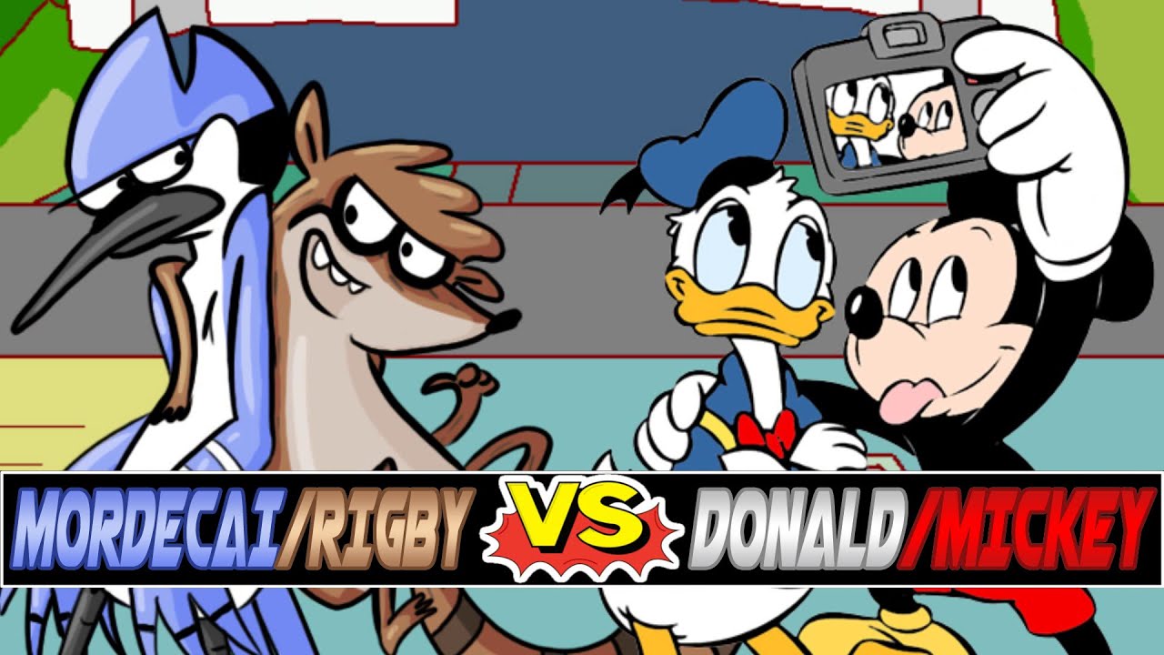 M.U.G.E.N. Battles | Mordecai/Rigby vs Mickey Mouse/Donald Duck ...