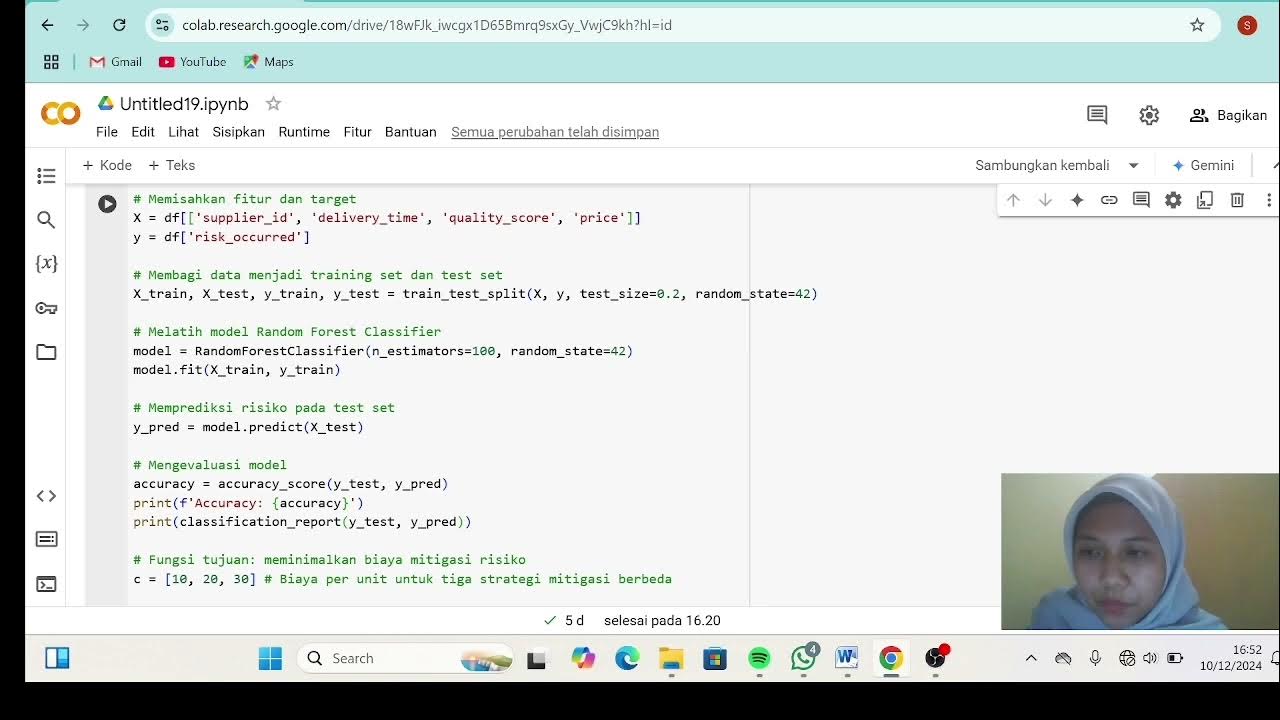Metode Random Forest Classifier dan Linear Programming - YouTube