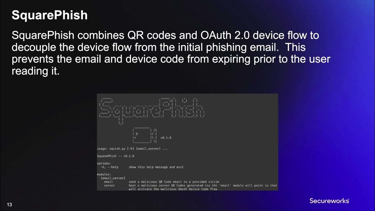 SquarePhish - Phishing Office 365 using QR Codes and Oauth 2.0 Device Code Flow - YouTube