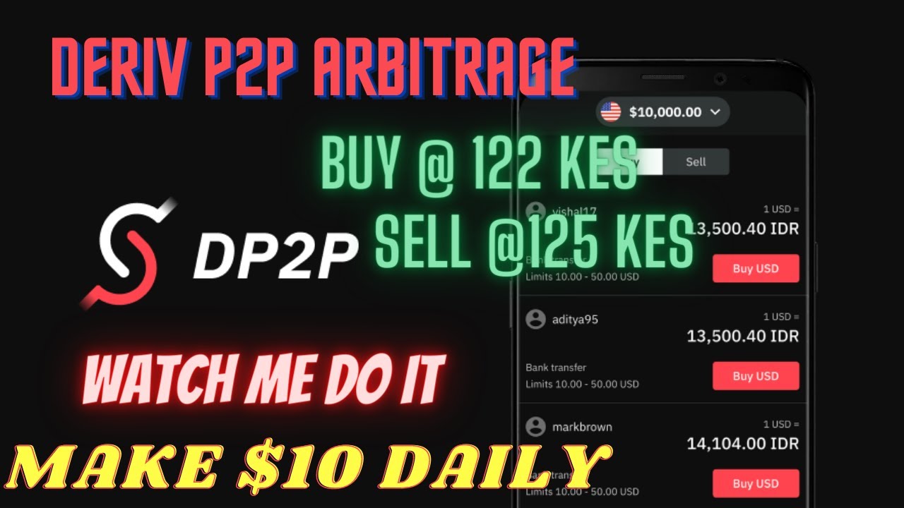 HOW TO MAKE $10 DAILY THROUGH DERIV P2P ARBITRAGE!!! DERIV P2P ...