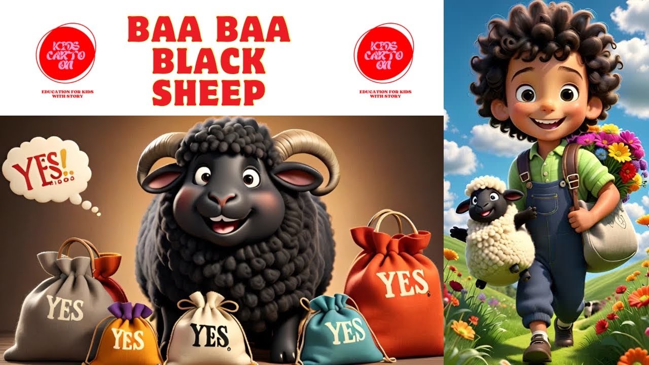 Ba Ba Black Sheep | Popular Nursery Rhyme for Kids | KiddsTVCartoon ...