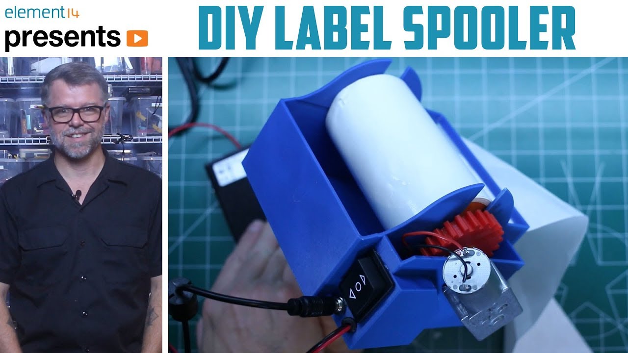 DIY #3DPrinted Label Spooler - YouTube