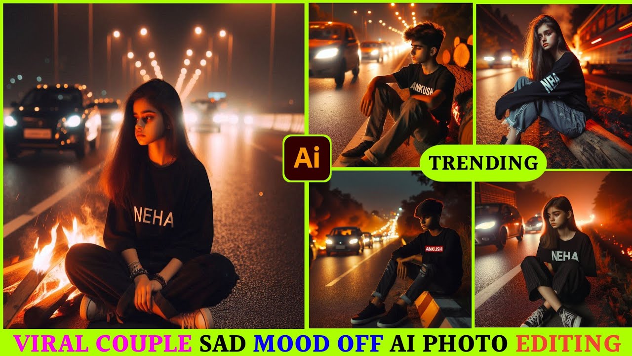 Create 3D Couple Sad Mood off Ai Photo Editing | Viral Boy Girl Sad Ai ...