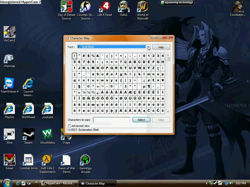 How To Get a Character Map! - YouTube