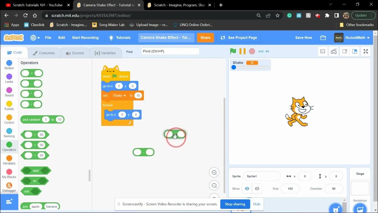 How To Make A Camera Shake Effect On Scratch - YouTube