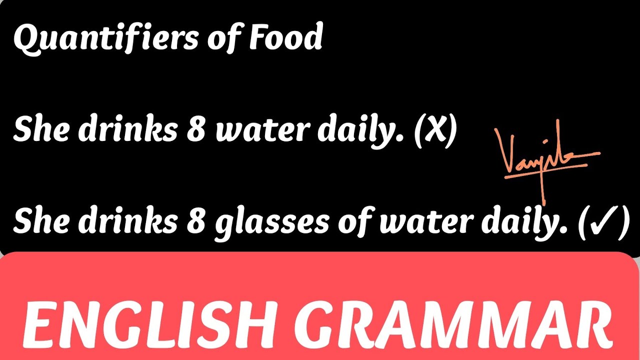 Easy English Grammar |Quantifiers of Food| - YouTube