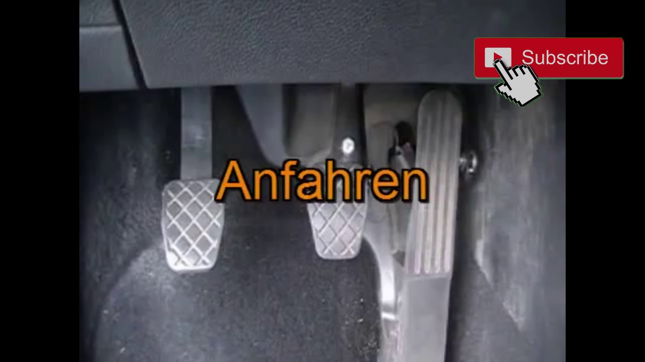 Autofahren lernen 2019 - Anfahren und Anhalten mit einem Pkw - YouTube