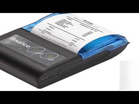 Bisofice Portable Mini Thermal Printer 2 inch Wireless USB Receipt Bill Ticket Printer with 58mm ...
