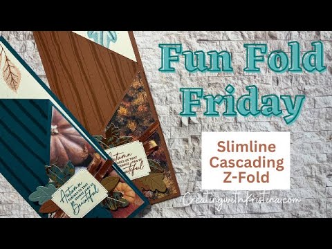 Fall Foliage Fun Fold: Step by Step Autumn Slimline Z Fold - YouTube