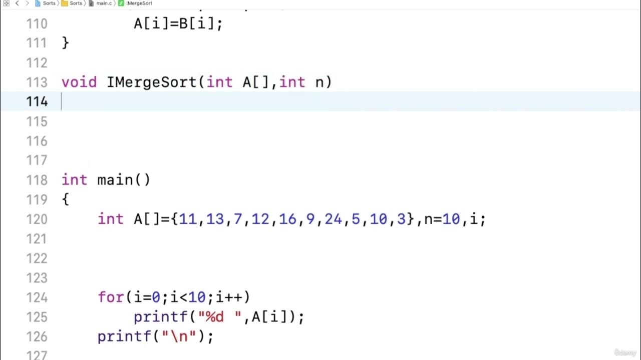 021 Let's Code Iterative Merge Sort - YouTube