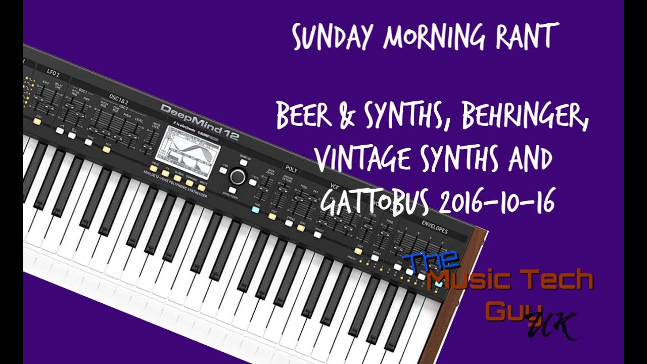 SMR - Beer & Synths, Behringer, Vintage Synths and Gattobus - 2016-10 ...
