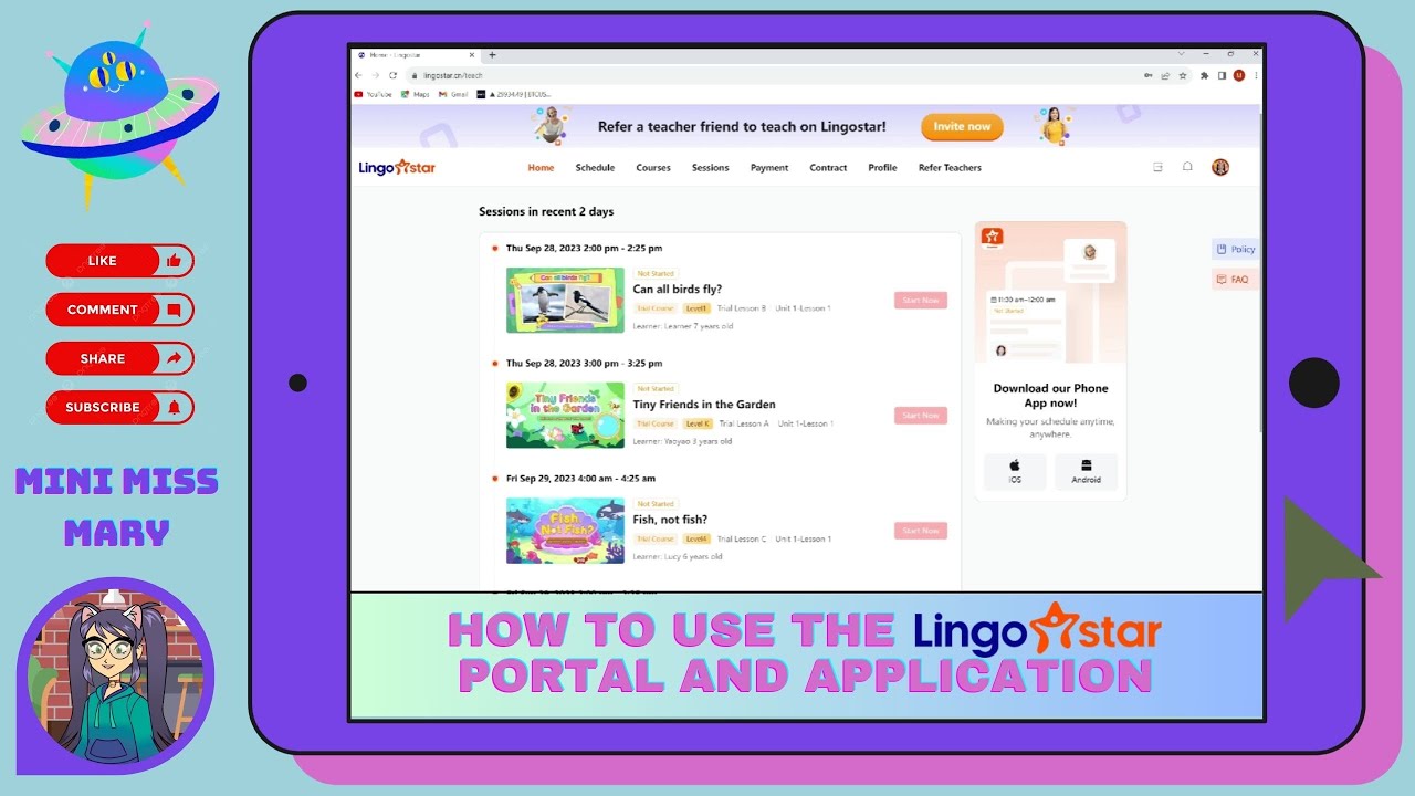 How to use the Lingostar Portal and Application | ESL - YouTube