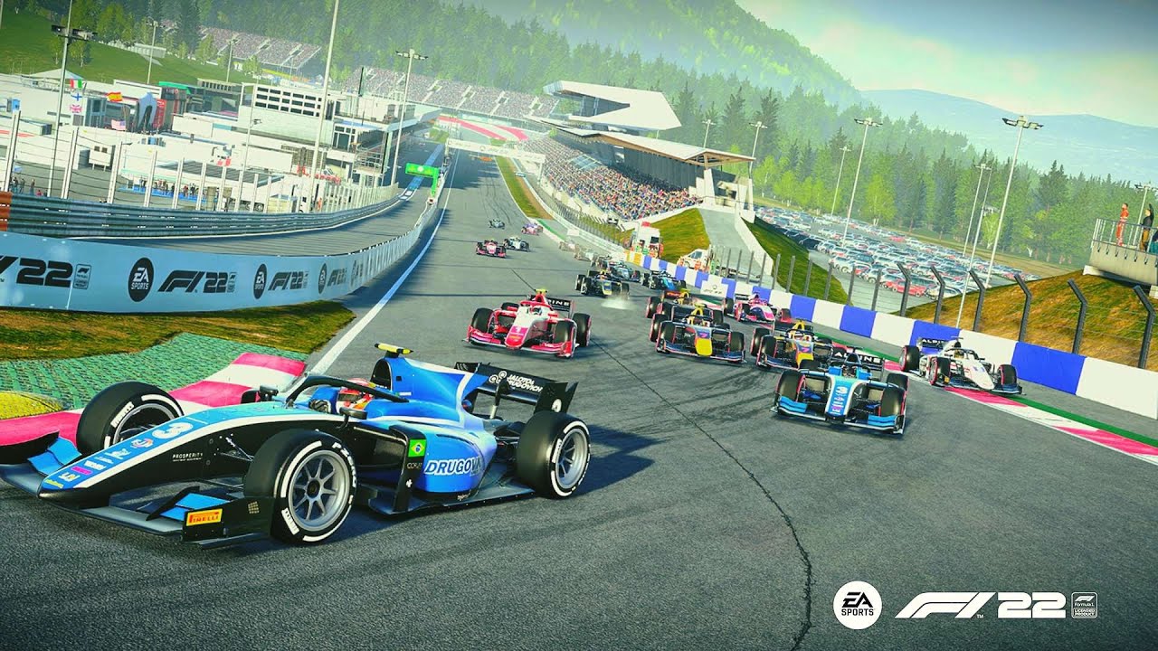 F2 22 | Austria | F2 Round 11 | Reverse Points Grid GP - YouTube