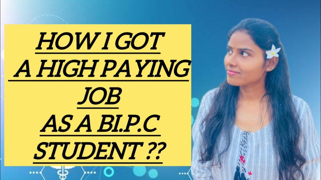 How to Get a high paying job after Bi.p.c || bipc || Bpharmacy || M ...