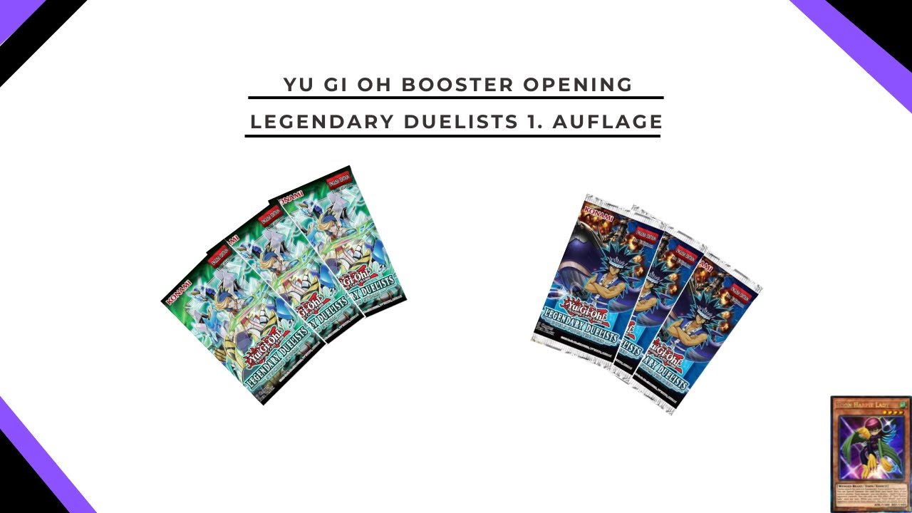Yu Gi Oh Booster Opening Legendary Duelists - YouTube