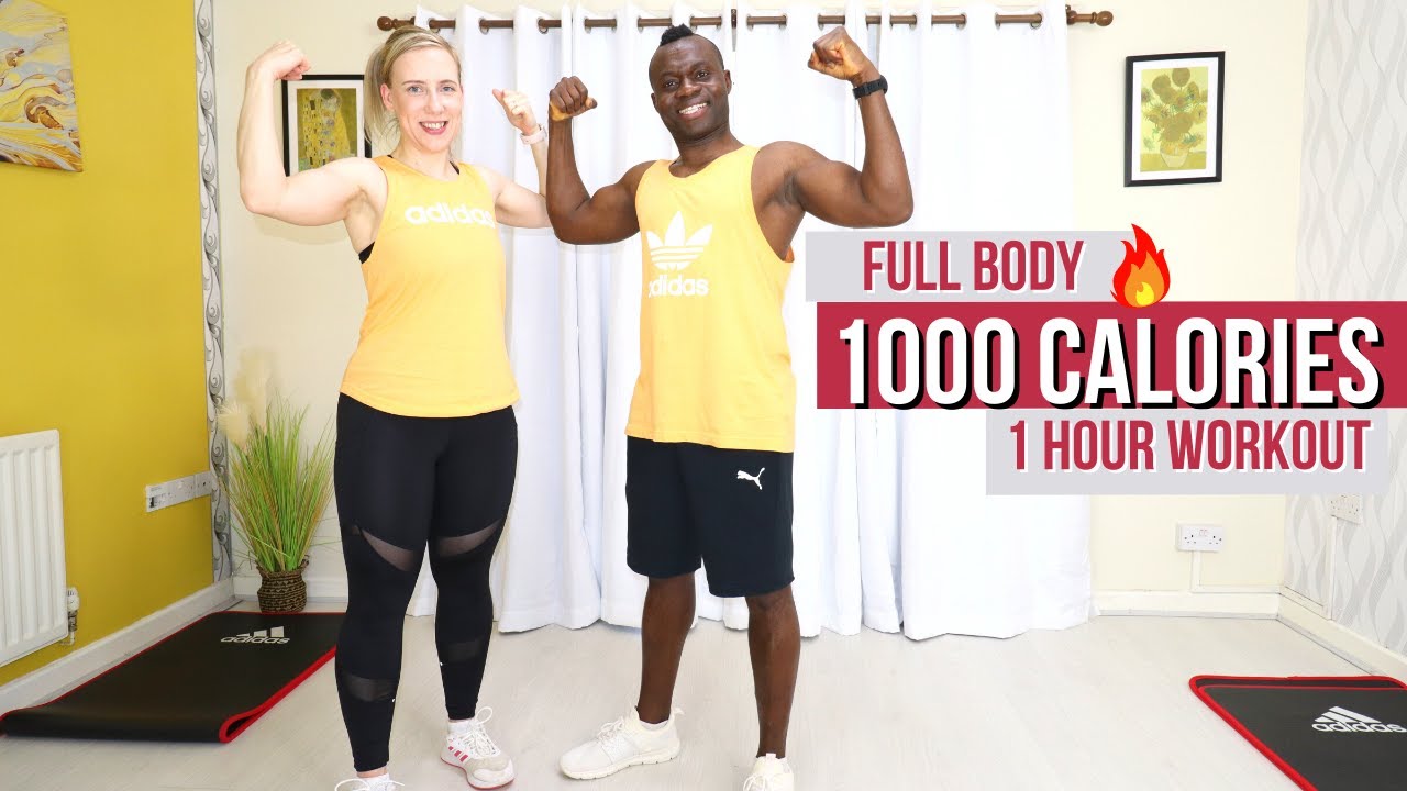 BURN 1000 CALORIES With This 1 Hour Full Body Sweaty HIIT CROSSFIT at ...