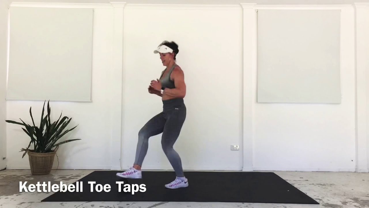 Kettlebell Toe Taps - YouTube