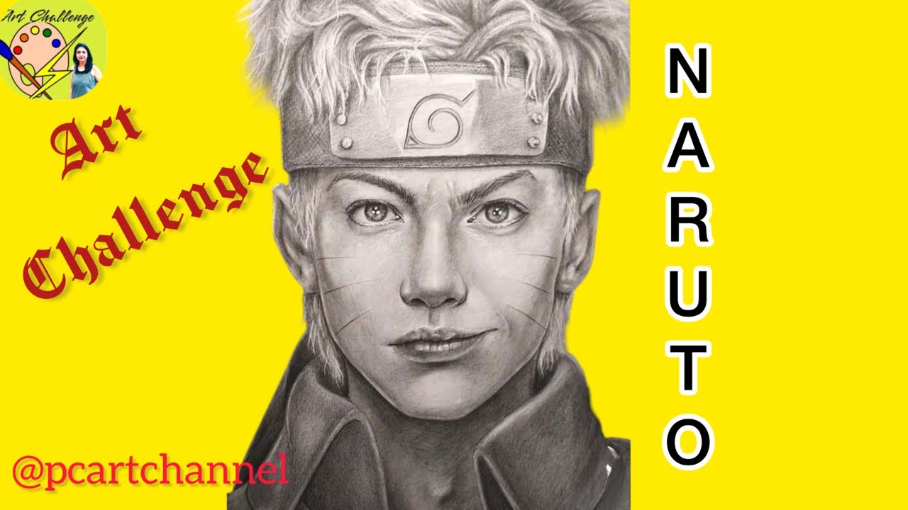 Drawing Naruto Uzumaki realistic (Real time) #naruto #pcartchannel ...