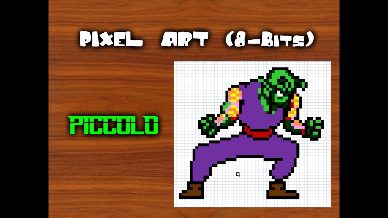 Como dibujar a Piccolo | Para Minecraft | Pixel Art | 8 Bits - YouTube