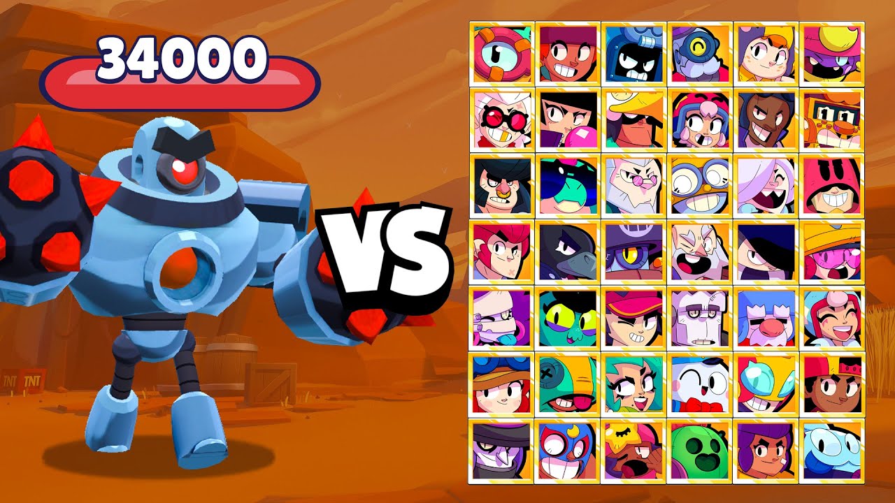 Boss Robot VS All Brawlers | Who Can Defeat Robot? - YouTube